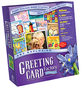 Art Explosion® Greeting Card Factory® 4.0 for Windows
