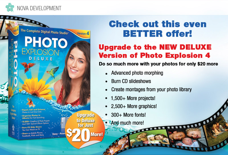 Photo Explosion 4 Upgrade | Nova Upgrade